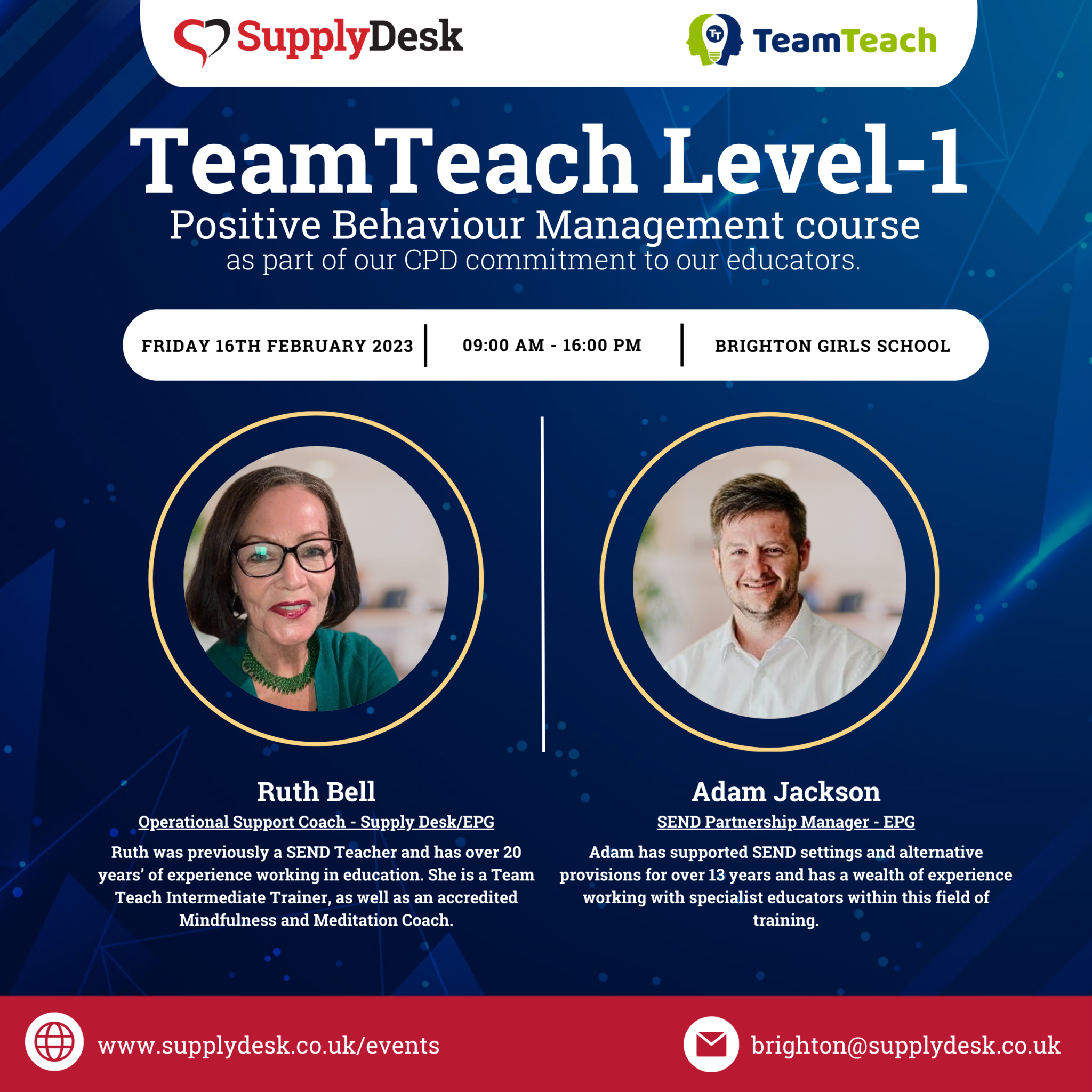 TeamTeach Level-1 Positive Behaviour Management Course - Supply Desk