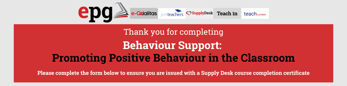 FINAL STEP: Access your Behaviour Support Training Certificate - Supply ...